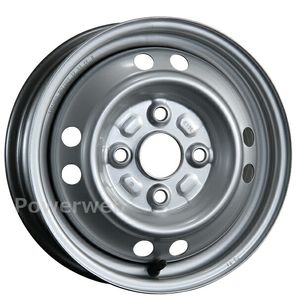 【楽天市場】[ホイールのみ単品4本セット] TOPY 軽自動車 E48 12インチ×4.00B PCD：100 穴数：4 インセット：40 ...