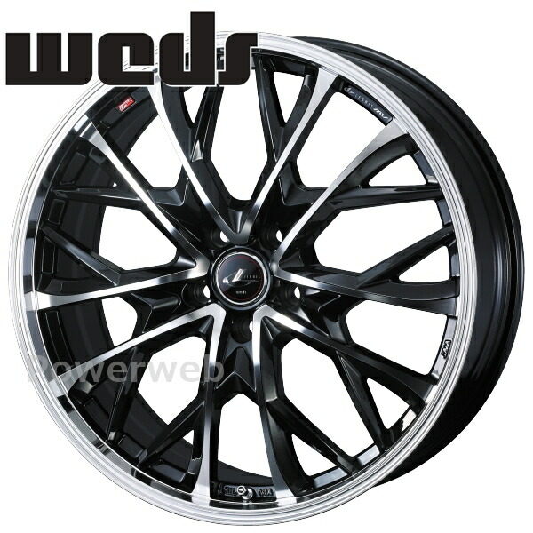 【楽天市場】[ホイール1本(単品)] Weds LEONIS MV 18インチ×7.0J PCD：114.3 穴数：5 インセット：47 パールブラック/ミラーカット (PBMC)：パワーウェブ2号店