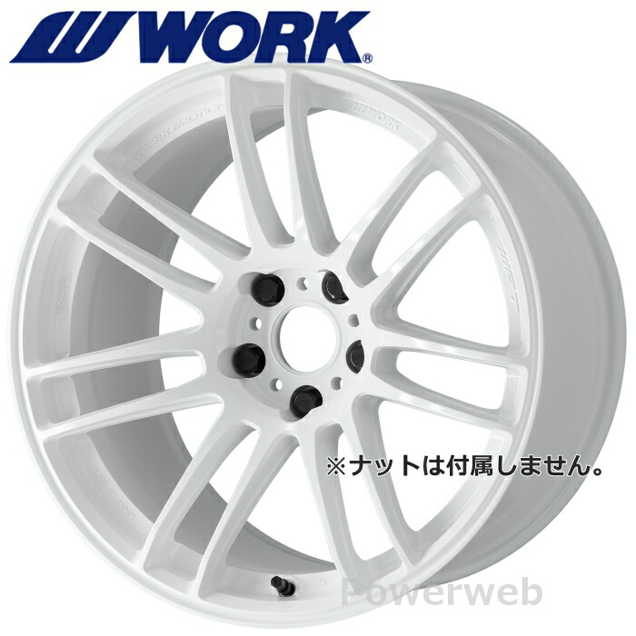 【楽天市場】[ホイール1本(単品)] WORK EMOTION ZR7 18インチ×9.5J PCD：114.3 穴数：5 インセット：12 チタニウムホワイト (TW) ワークエモーション ...