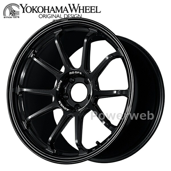 【楽天市場】[ホイールのみ単品4本セット] ADVAN Racing RZ-DF2 19インチ×9.0J PCD:114.3 穴数:5 インセット:43 レーシングチタニウムブラック (TBK ...