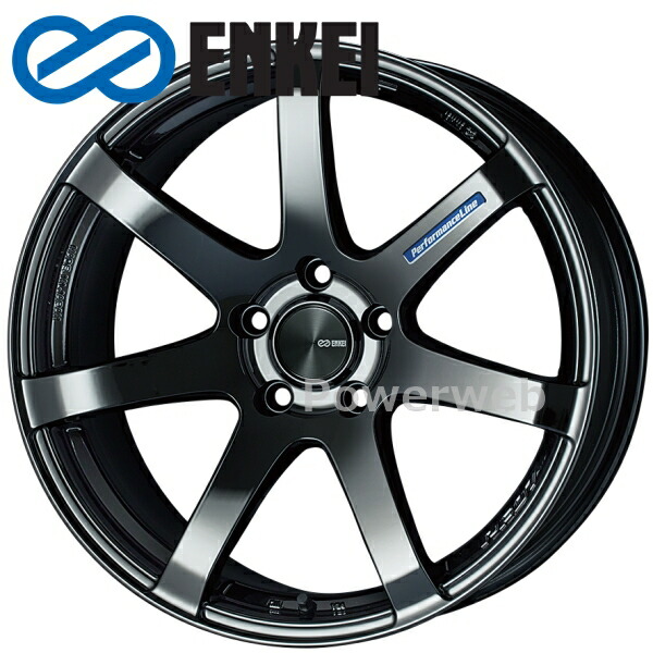 【楽天市場】ENKEI (エンケイ) PF07 18インチ 8.0J PCD:100 穴数:5 inset:45 SBK [ホイール単品4本セット]kh：PowerWeb