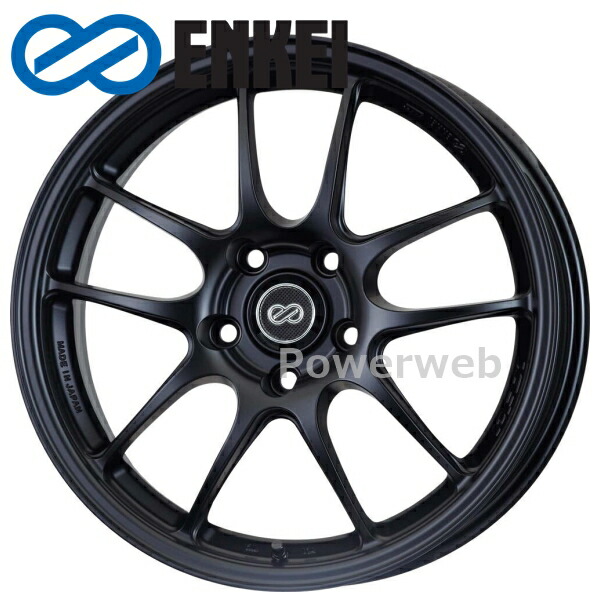 【楽天市場】ENKEI (エンケイ) PF01 15インチ 5.0J PCD:100 穴数:4 inset:45 マットブラック [ホイール単品4本セット]kh：PowerWeb