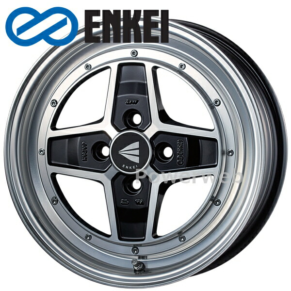 【楽天市場】ENKEI (エンケイ) APACHE 2 (アパッチ2) 15インチ 5.0J PCD:100 穴数:4 inset:45 マシニングブラック [ホイール単品4本セット]kh ...