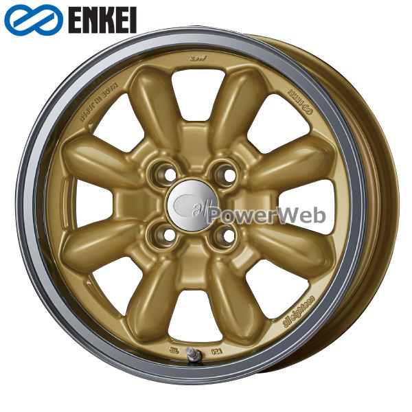 【楽天市場】ENKEI/エンケイ all eighteen 15インチ 6.0J PCD:100 穴数:4 inset:38 マシニング ゴールド [ホイール1本]：PowerWeb