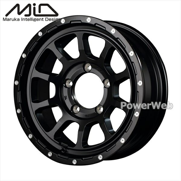 【楽天市場】MID NITRO POWER M10 PERSHING-J (ナイトロ パワー パーシング) 16インチ 6.0J PCD:139.7 穴数:5 inset:-5 セミグロス ...