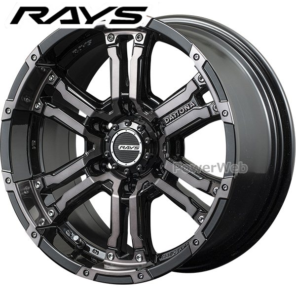 【楽天市場】RAYS DAYTONA FDX collection (デイトナ FDX コレクション) クリアブラック (K1) 16インチ 6.5J PCD:139.7 穴数:6 inset ...