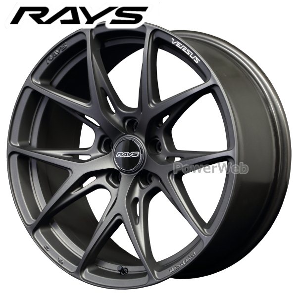 【楽天市場】RAYS VERSUS VV21S (ベルサス) マットスーパーダークガンメタ (APJ) 19インチ 8.5J PCD:108 穴数:5 inset:45 [ホイール4本セット ...