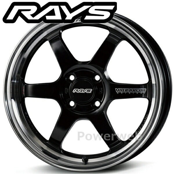 【楽天市場】RAYS VOLK RACING TE37KCR PROGRESSIVE MODEL 15インチ 5.0J PCD:100 穴数:4 inset:45 ブラック/リムFDMC ...