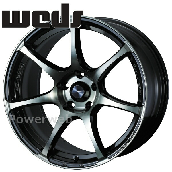 【楽天市場】WedsSport SA-75R 18インチ 7.5J PCD:114.3 穴数:5 inset:35 ウォースブラッククリアー (WBC) ウェッズスポーツ [ホイール1本 ...