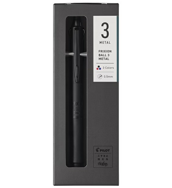 【楽天市場】【数量限定生産】パイロット フリクションボール3メタル フルブラック 3色ボールペン P-LTFBM323-15-B：PEN AND PAGE MARUYOSHI