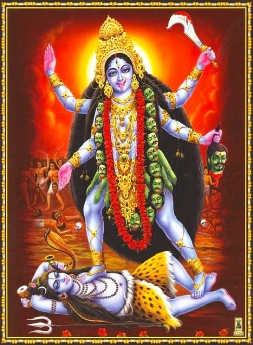 【楽天市場】インドの神様 カーリー神お守りカード×1枚[011]India God【Kali】Small Card (Charm)【黒】【黒色 ...