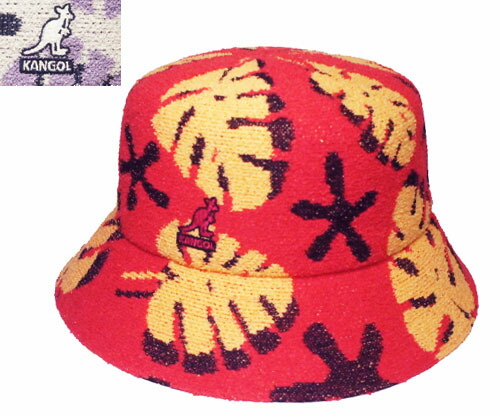 【楽天市場】カンゴール KANGOL PLANT LOVE LAHINCH CAYENNEMULTI WHITEMULTI バケットハット ...