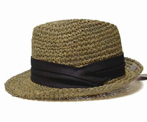 【楽天市場】NEW YORK HAT（ニューヨークハット） 麦わら帽子 ストローハット #7014 SEA GRASS FEDORA w ...