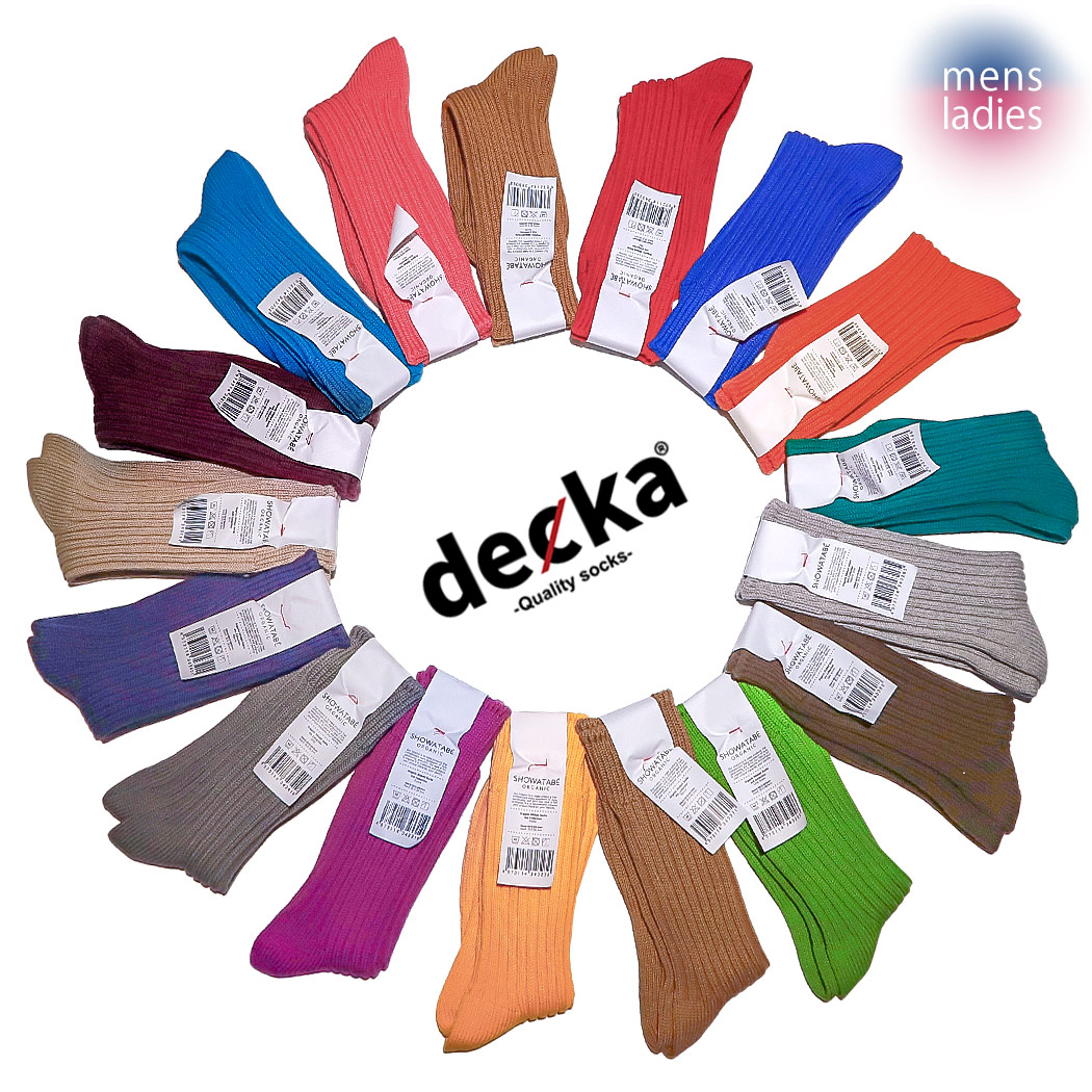 【楽天市場】【返品・交換OK！15時までのご注文で即日発送】decka -quality socks- Organic Ribbed Socks デカ オーガニック リブソックス ( ロー ...