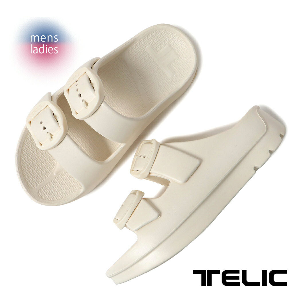 【楽天市場】【15時までのご注文で即日発送！！】TELIC W-BUCKLE2 IVORY テリック ダブル バックル 2 サンダル ...