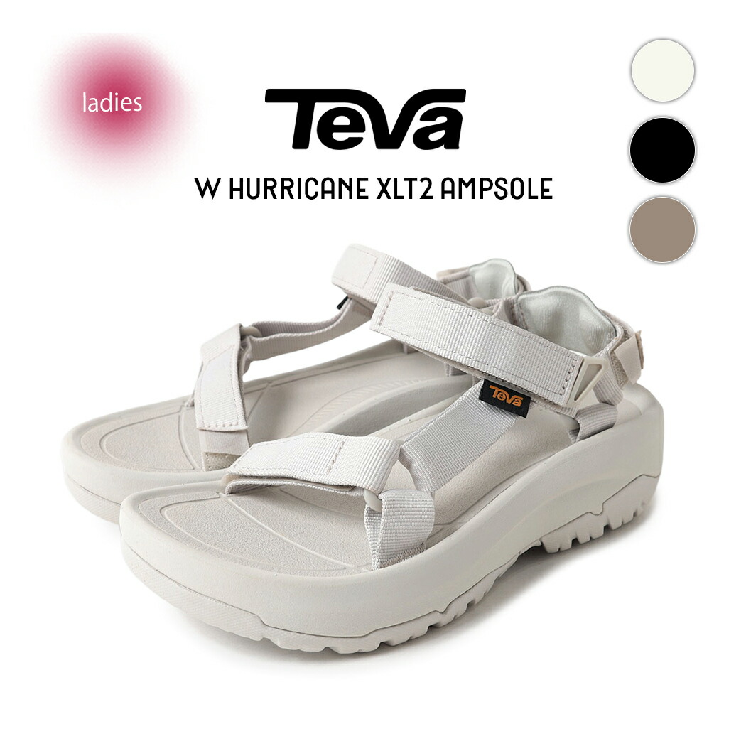 【楽天市場】【お買い物マラソン限定クーポン配布中！！】TEVA テバ ウィメンズ ハリケーン XLT2 AMPSOLE サンダル W HURRICANE BLACK SESAME ...