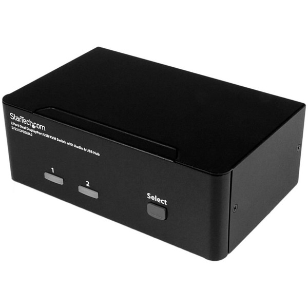 【楽天市場】StarTech SV231DPDDUA2 [2ポートDisplayPortデュアルモニター対応KVMスイッチ 4K/60Hz対応 ...