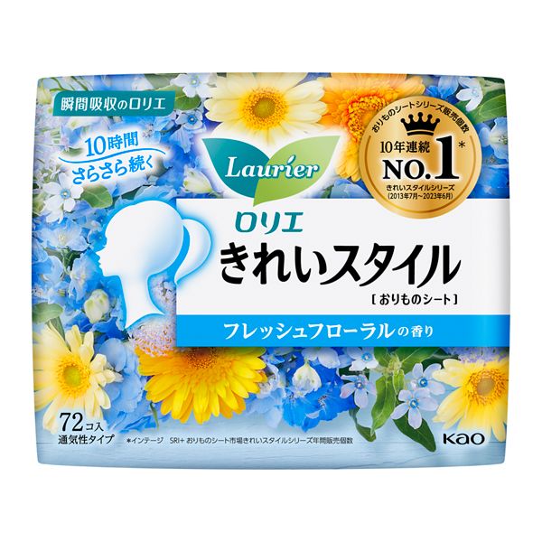 【楽天市場】花王 ロリエ きれいスタイル フレッシュフローラル 72コ入：総合通販PREMOA 楽天市場店