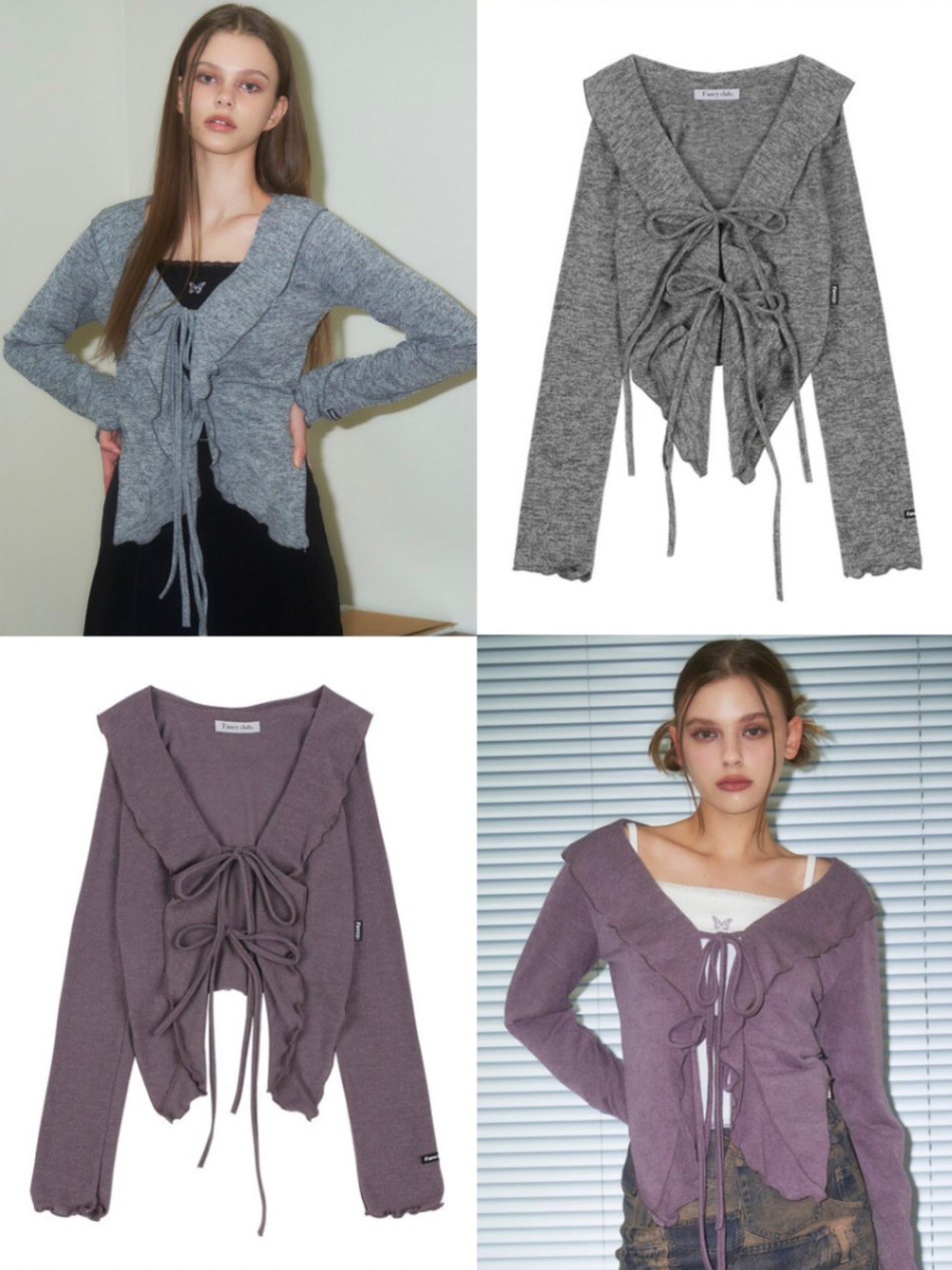 【楽天市場】【SALE】正規品 【NASTY FANCY CLUB LISSOME FRILL STRING CARDIGAN 】 ナスティー ...