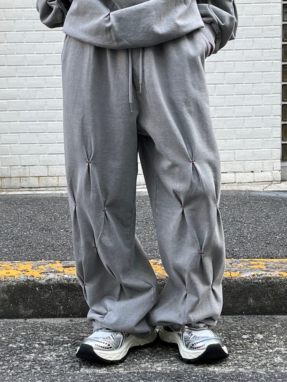【楽天市場】受注制【Chikashitsu +】stitch design sweat pants：Pressing