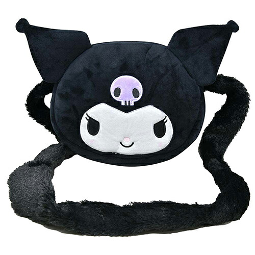 【楽天市場】クロミ ふわふわ ショルダーバッグ 19666 バッグ 鞄 かばん bag 大きい ショルダー KUROMI ブラック 黒 ...