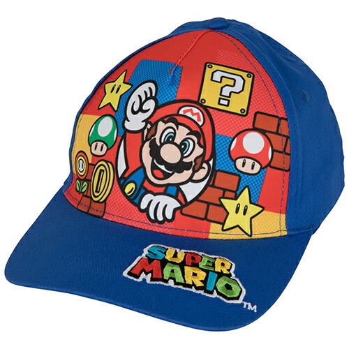 【楽天市場】スーパーマリオ キャップ 19684 SUPER MARIO 帽子 Cap 子供 こども 小学生 男の子 キッズファッション キャラクター ゲームキャラ グッズ 輸入品 インポート ...