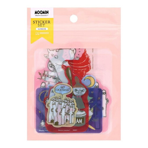 【楽天市場】ムーミン ステッカー セット MU25 ニョロニョロ ピンク 20207 シール シールセット 文房具 ステーショナリー ...