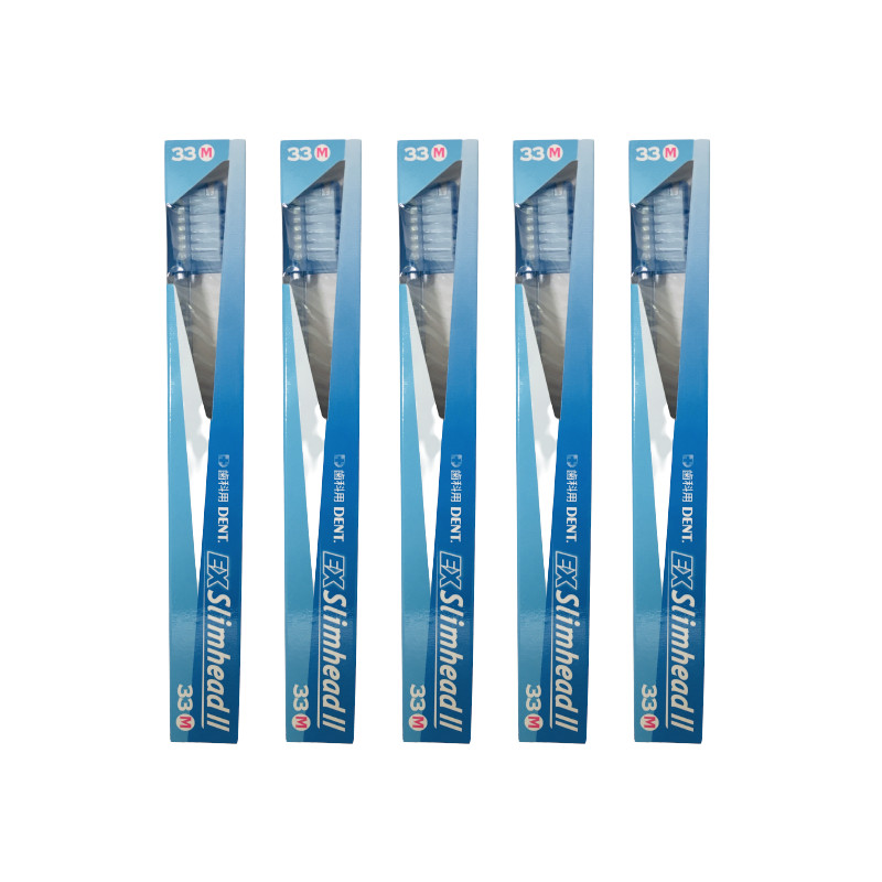 【楽天市場】定形外発送 送料296円～ ライオン DENT.EX Slimhead ll 33 (レギュラー) M 5本セット ※色は選べません [ ライオン デント 歯ブラシ ハブラシ ...