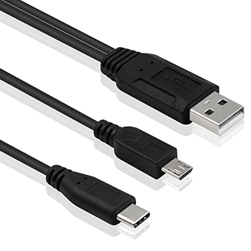 【楽天市場】【送料無料】Duttek USB 2.0 二股ケーブル, USB 2.0 Aオスto USBタイプCオス& マイクロUSBオスY字 ...