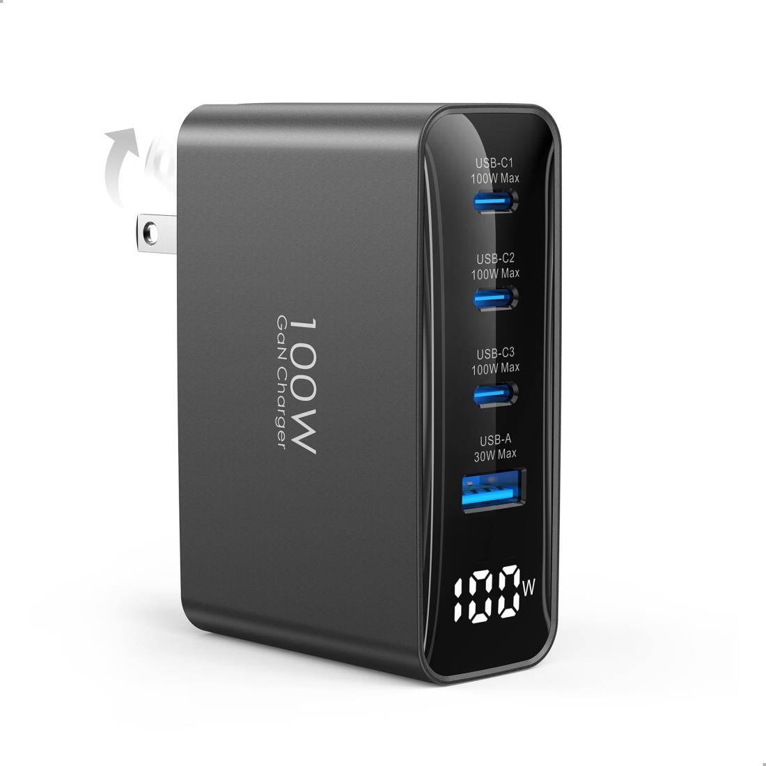 【楽天市場】TOPADRE PD 充電器 100w 4ポート USB-C*3とUSB-A*1 急速充 電器 type-c 1.5M*100W ...