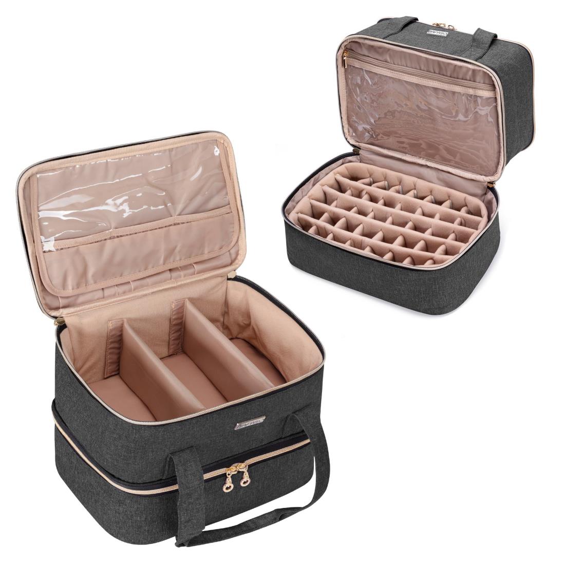 【楽天市場】BAFASO マニキュアケース 40ボトル用（15ml） ネイルライト ネイル道具 収納 持ち運び 黒：プライムプラス 楽天市場店