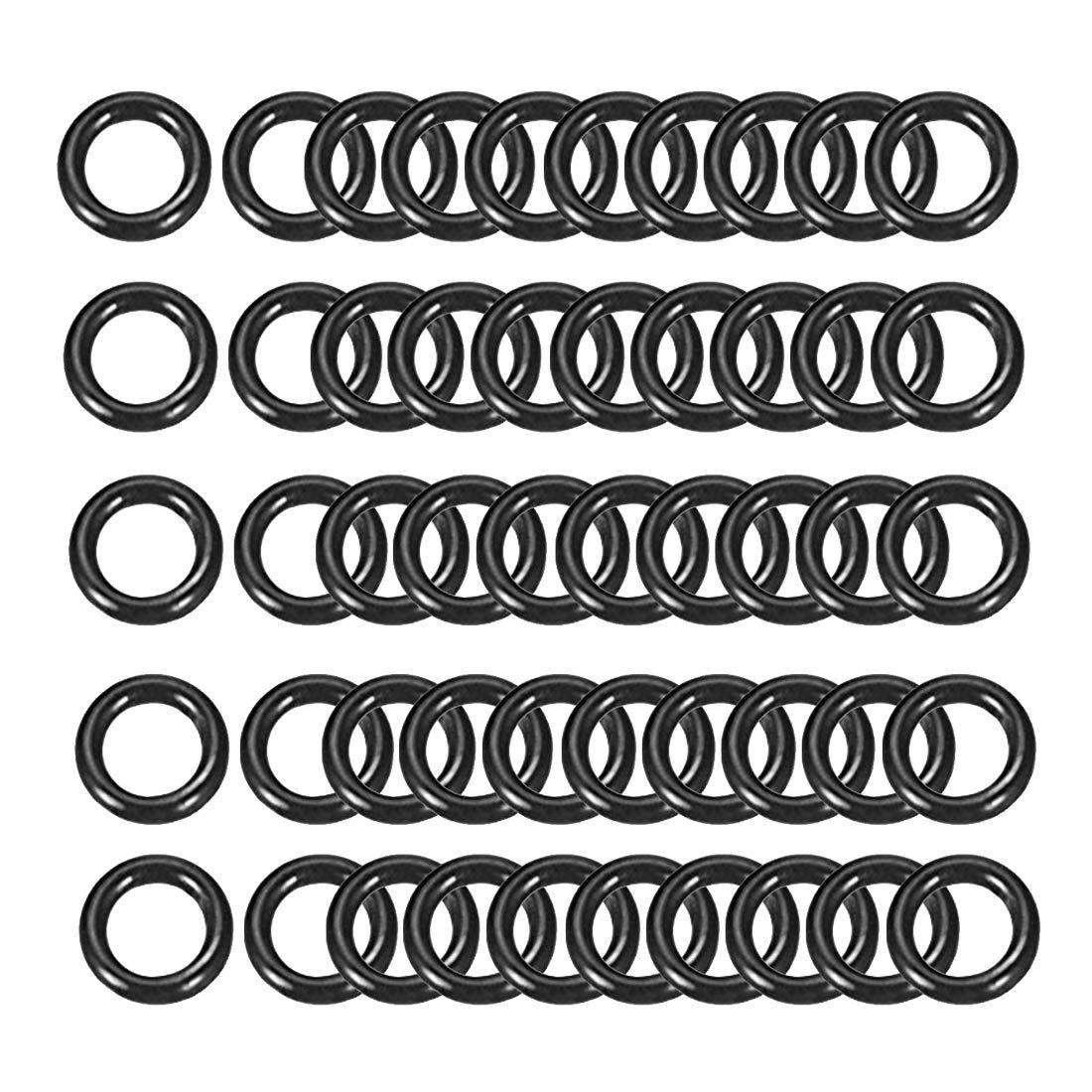 【楽天市場】Ofowin 50pcs O-Ring Nitrile Rubber 2mm x 4mm x 1mm Black O-Ring ...