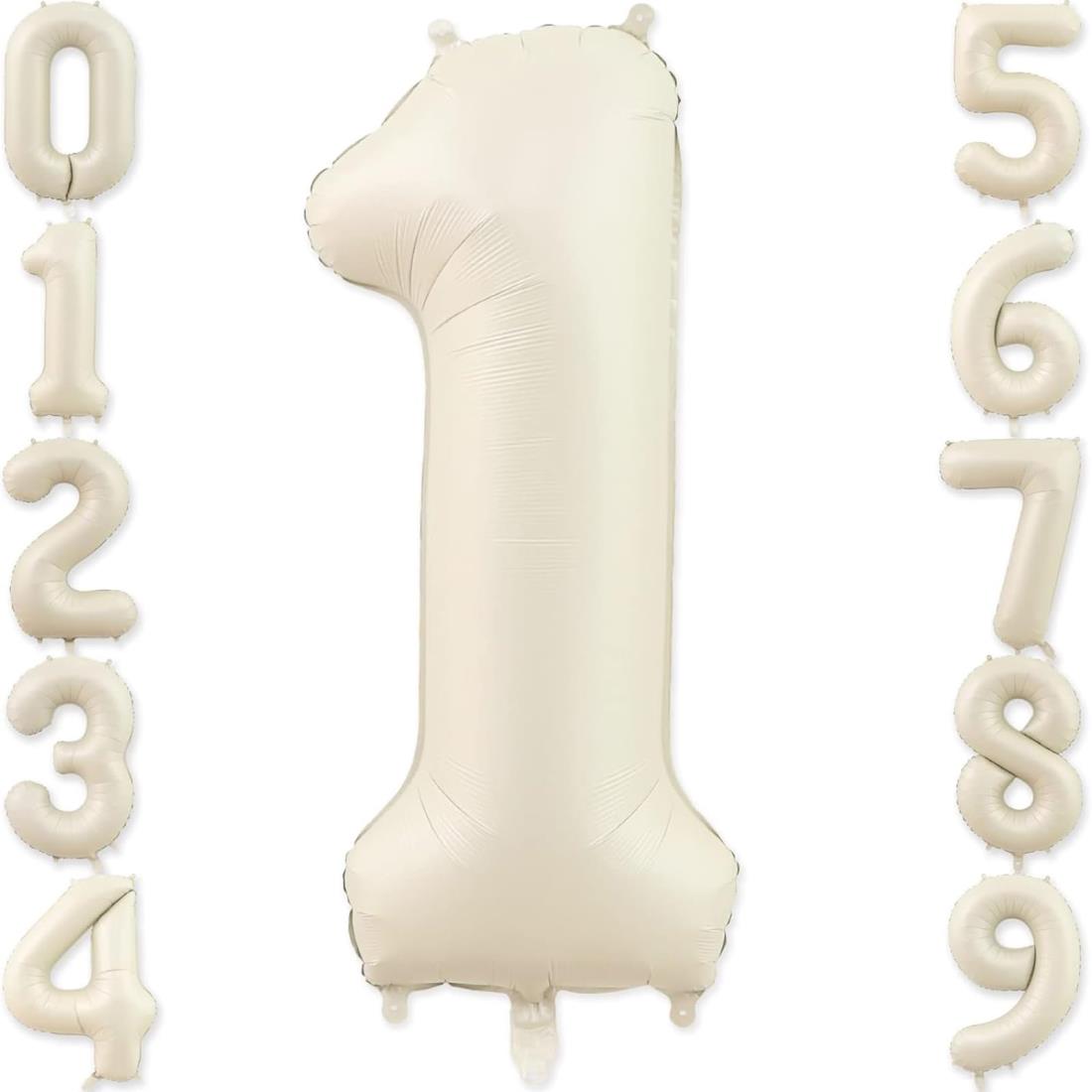 【楽天市場】HIYEAR 数字 バルーン1 誕生日バルーン 数字 40インチ 約90cm バルーン 数字 アルミ風船 ハッピーバースデー ウェディング 記念日（ 1，乳白色 ）：プライムプラス ...