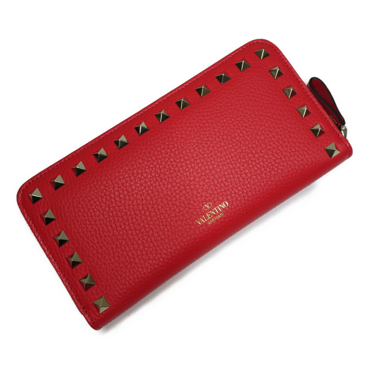 【楽天市場】VALENTINO ヴァレンティノ レディース 長札ZIPサイフ SW2P0645 VSH JU5 ROCKSTUD GRAINY ...