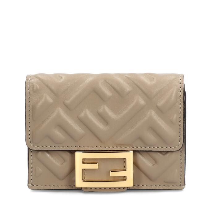 【楽天市場】FENDI MICRO TRIFOLD WALLET 8M0395 AAJD F0E65 TORTORA+OS フェンディ 2つ ...