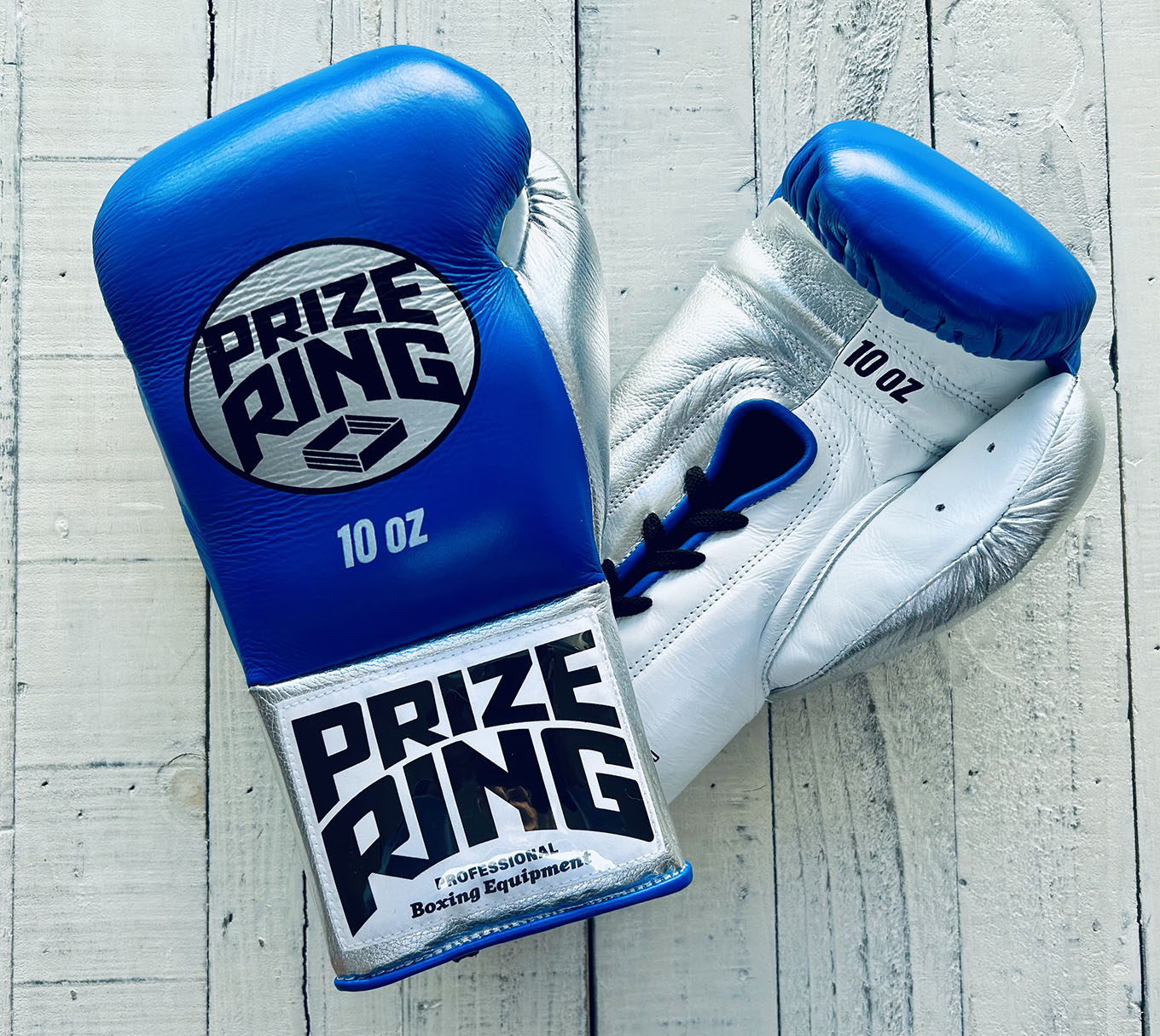 【楽天市場】PRIZE RING "Pro-fight G10" 試合用ボクシンググローブ 青/シルバー 8oz,10oz：プライズリングスポーツ