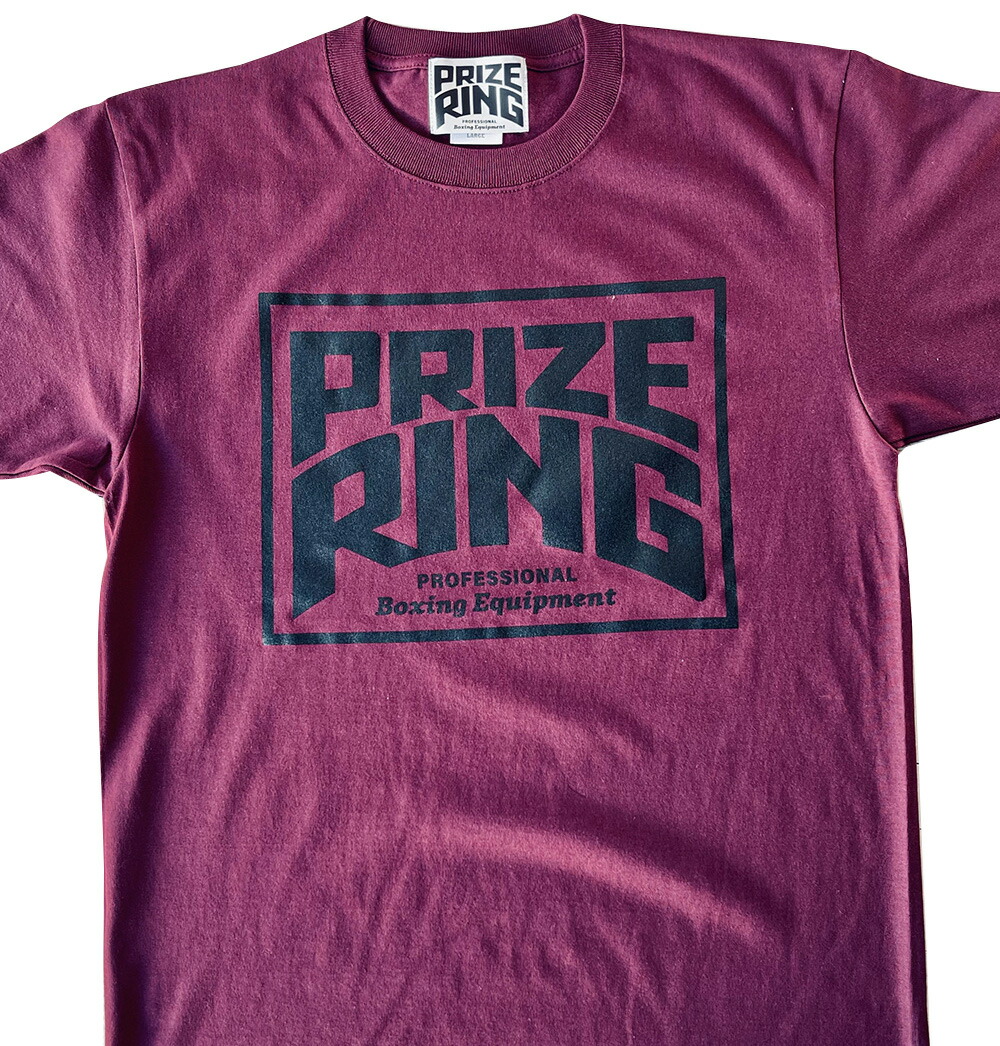 【楽天市場】PRIZE RING プライズリング ボクシングTシャツ エンジ サイズ：L、XL：プライズリングスポーツ