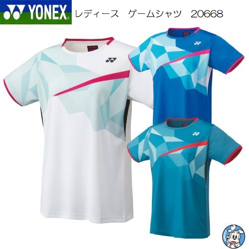 【楽天市場】【特別価格】【1枚のみメール便可】YONEX テニス バドミントンウェア レディース ゲームシャツ 20668 アパレル スポーツウエア：チャンプ 楽天市場店