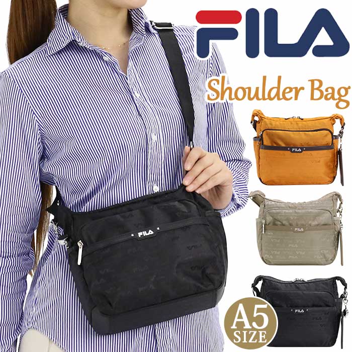 【楽天市場】フィラ FILA ショルダーバッグ レディース ショルダー 斜め掛け 斜め掛けバッグ 通勤 ママバッグ マザーズバッグ バッグ カバン ミセス ブラック 黒 サブバッグ 総柄 上品 ...