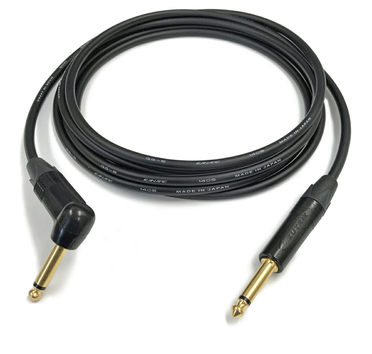 【楽天市場】CANARE カナレ GS-6 ギターケーブル（ギターシールド） 【長さ】14.0m【前側プラグ】L型TSフォン金【後側プラグ ...