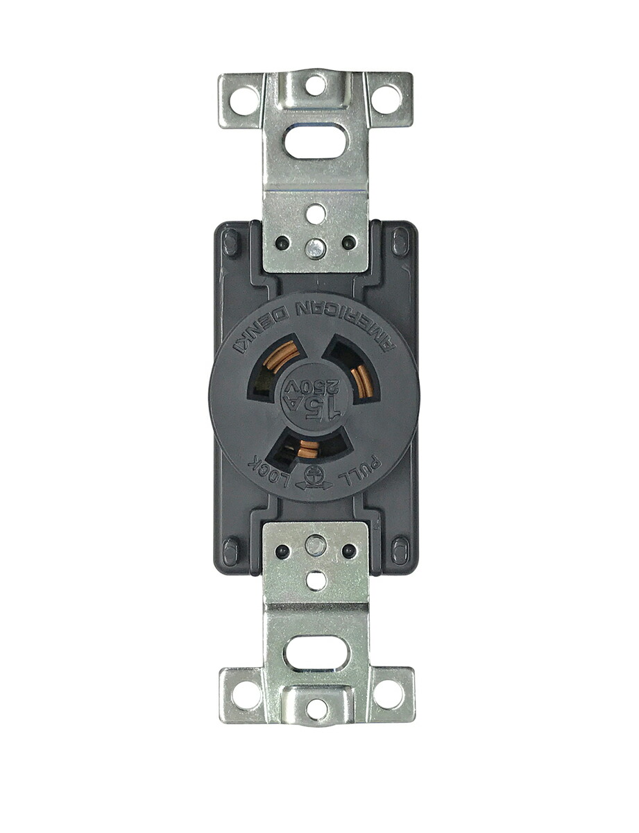 【楽天市場】15アンペア仕様、200V用壁コンセント（L6-15規格）プレート付き：プロケーブル 楽天市場店