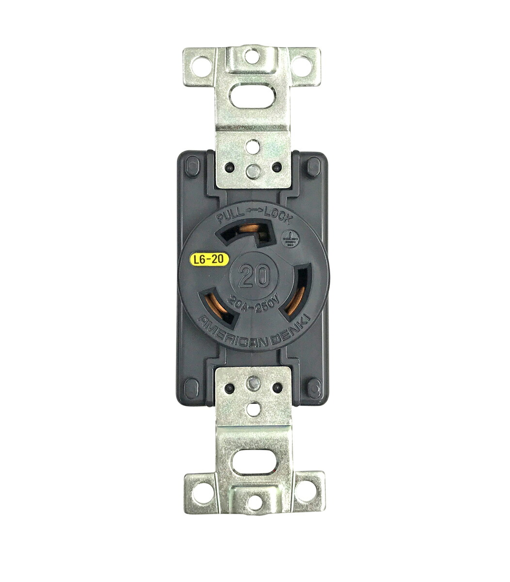 【楽天市場】200V用トランス専用壁コンセント（L6-20規格）プレート付き：プロケーブル 楽天市場店