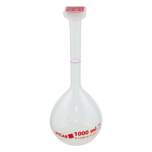 【楽天市場】EMユーロPMPメスフラスコ (PP栓付き) 1000mL 67695：Pro Lab. ＆ Healthcare Shop