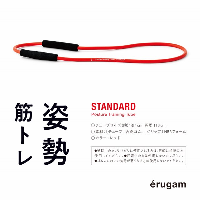 【楽天市場】erugam 筋トレチューブ 姿勢筋トレ レッド ブルー スタンダード ハード 54193 54194 (ゴムチューブ トレーニング 姿勢矯正 姿勢 フィットネス エクササイズ ...