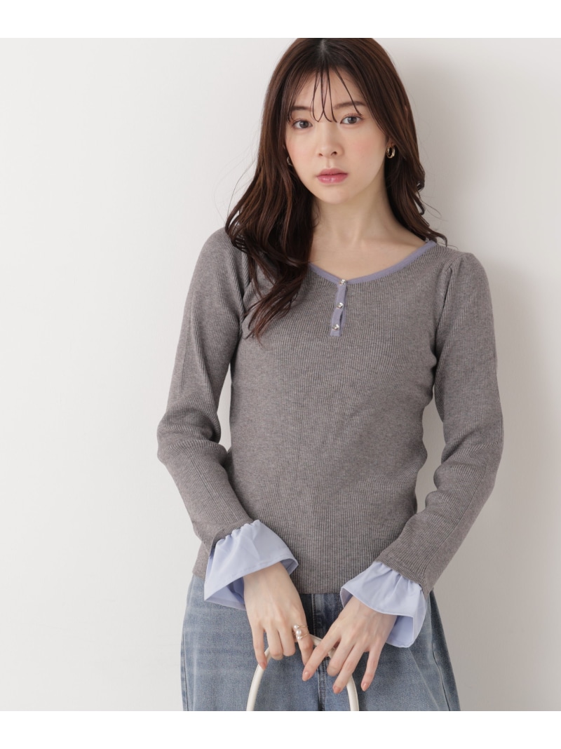 楽天市場】【SALE／30%OFF】＜ウォッシャブル＞ポロレイヤード風ニット