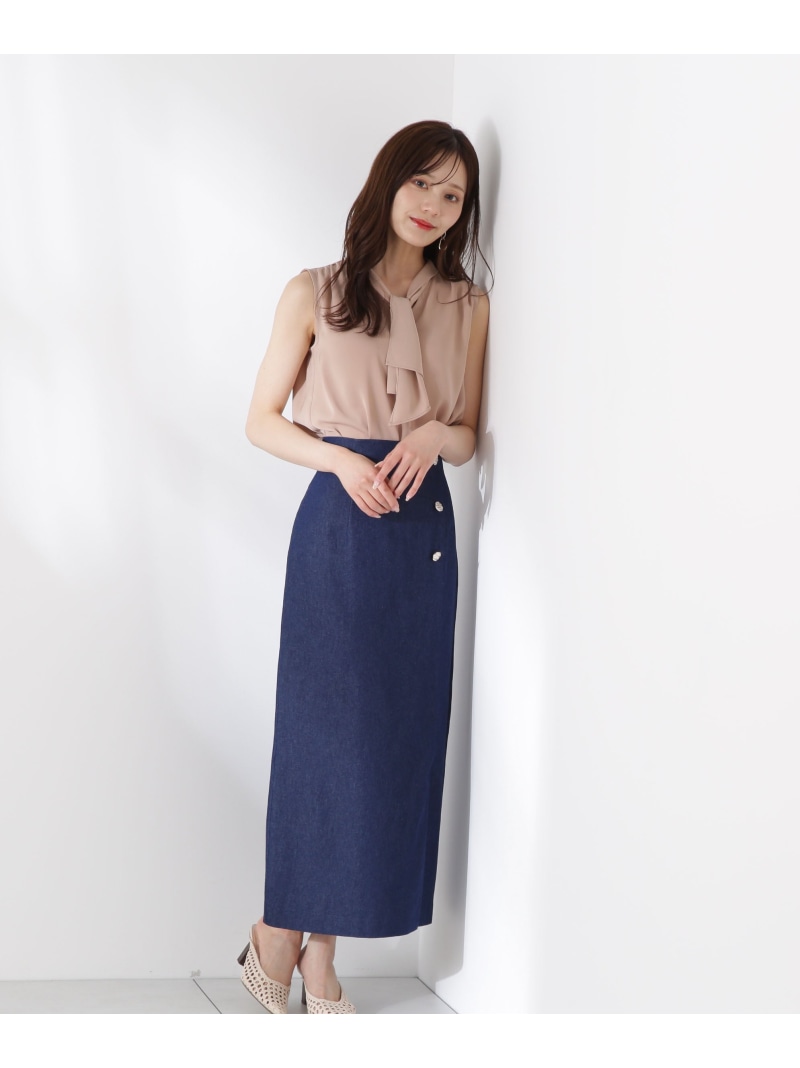 【楽天市場】【SALE／30%OFF】ニュアンス釦付きナロースカート PROPORTION BODY DRESSING プロポーションボディ ...
