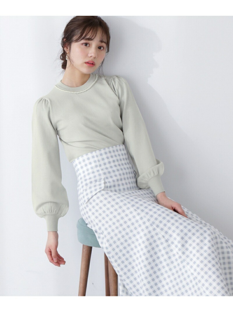 【楽天市場】【SALE／50%OFF】パールネックニット PROPORTION BODY DRESSING プロポーションボディドレッシング ...