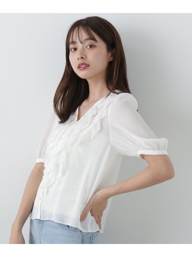 【楽天市場】フリル楊柳ブラウス PROPORTION BODY DRESSING プロポーションボディドレッシング トップス シャツ・ブラウス ...