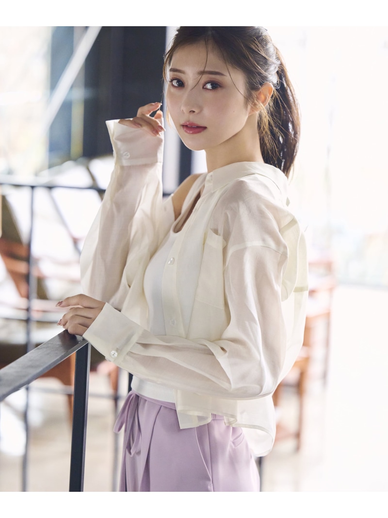 【楽天市場】【SALE／50%OFF】シアーシャツ PROPORTION BODY DRESSING プロポーションボディドレッシング ...