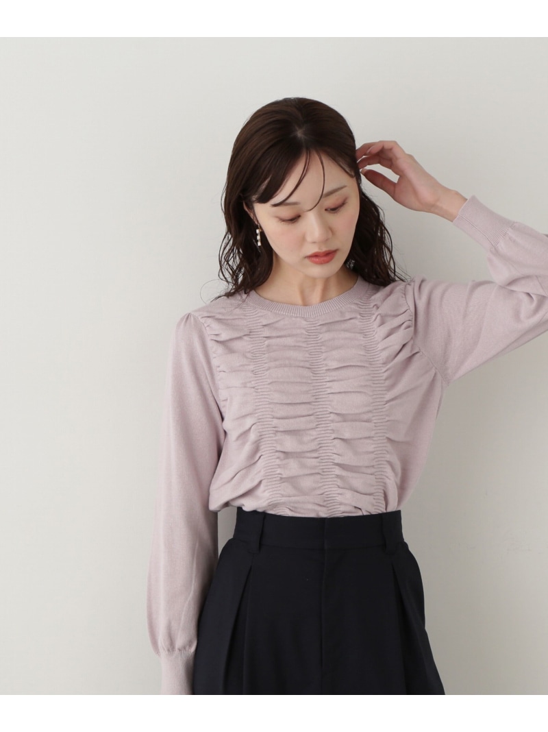 【楽天市場】ギャザーニット PROPORTION BODY DRESSING プロポーションボディドレッシング トップス ニット ピンク ...